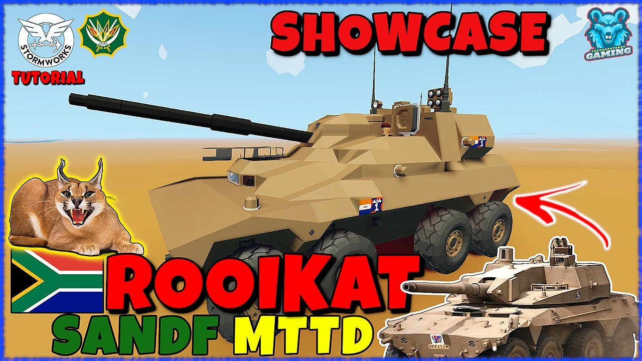 SANDF Rooikat MTTD | Tank Destroyer | Stormworks Workshop Creation ...