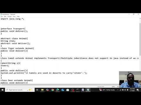 3. Implement Inheritance via Interface and Abstract class. - YouTube