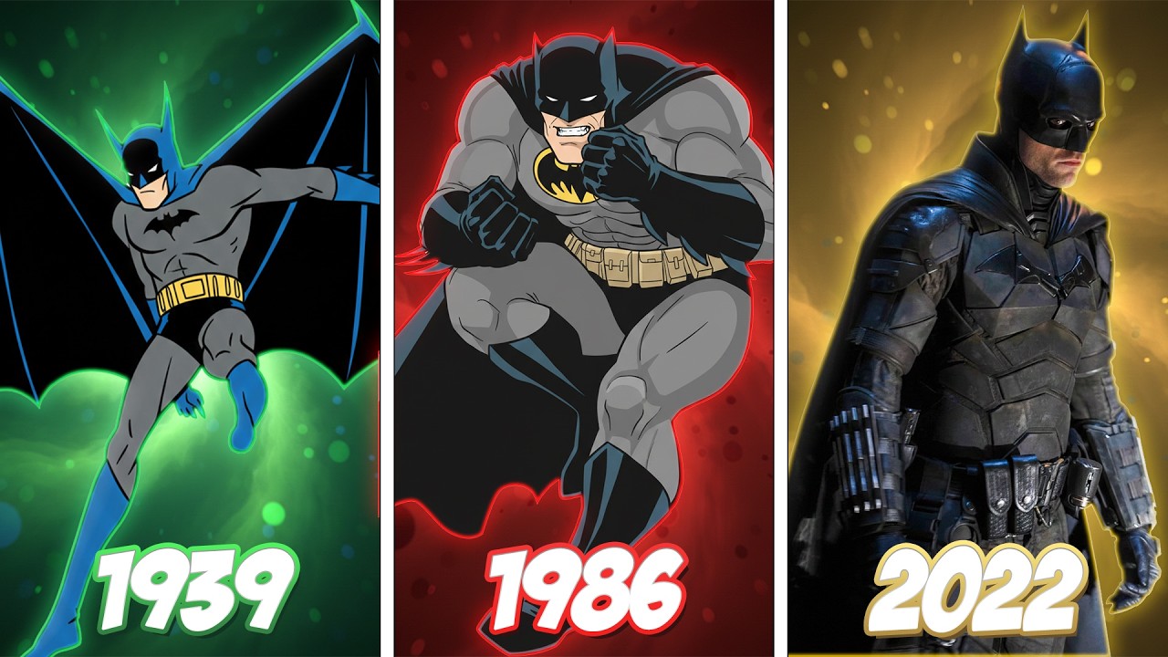 Every Batman Suit Explained — From 1939 to The Batman - YouTube