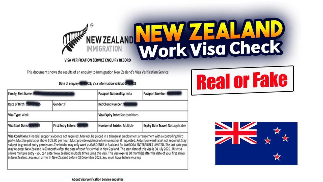 How to Check New Zealand Work Visa Real or Fake | নিউজিল্যান্ড ওয়ার্ক ...