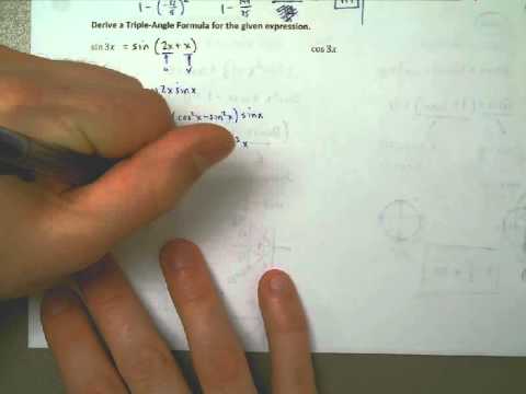 Lesson 5.5 Part 1 Example 3 - Deriving a TRIPLE Angle Formula - YouTube