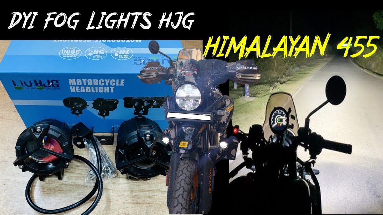 DIY | Fog Lights | HJG | Himalayan 450 | ROYAL Raida | Clear Visibility ...