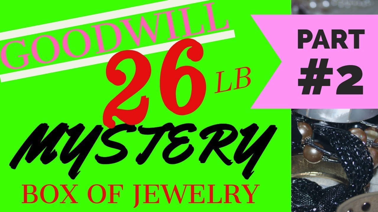 Goodwill 26 Pound Mystery Box of Jewelry Part 2 Silver 14K Gold ...