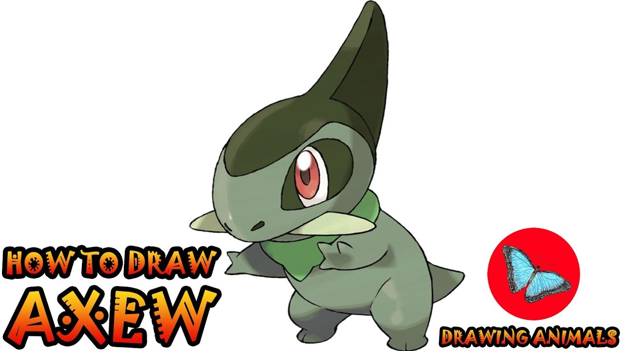 How To Draw Axew Pokemon | Drawing Animals - YouTube
