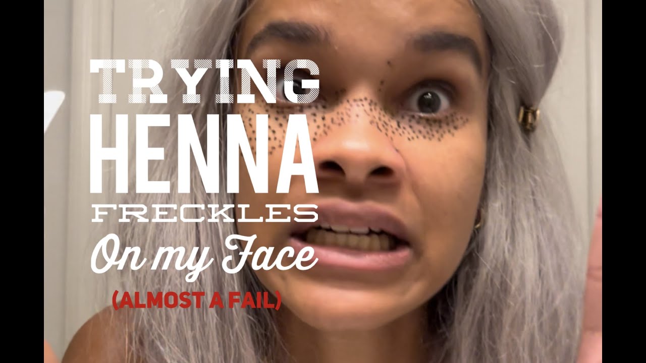 Trying Henna Freckles on my Face! - YouTube