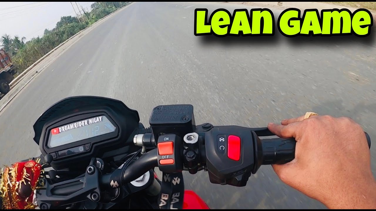 Crazy Lean Game On My Dominar 250🔥 Cute girl reactions 😍 ...