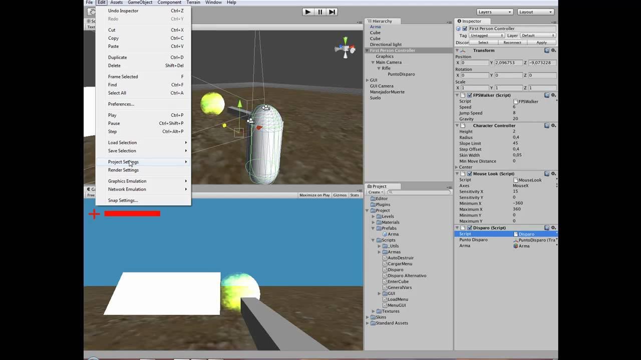Tutorial Unity3D de Disparos - Parte1 - YouTube