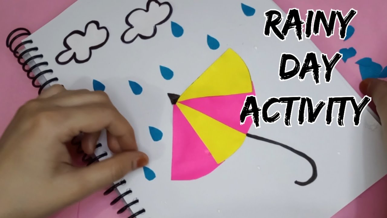 Umbrella Making Activity | Rainy Day Craft | Rainy Day Activity | Rainy ...