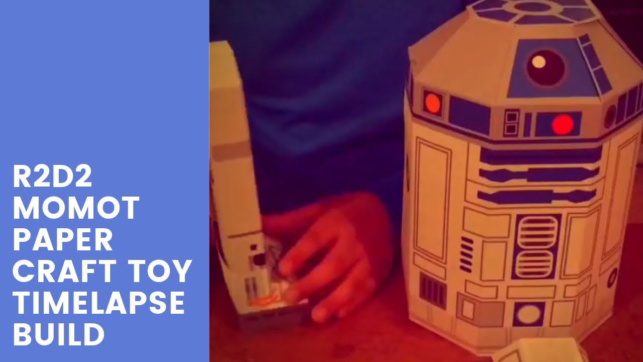 R2D2 Momot Paper Craft Toy Timelapse Build - YouTube