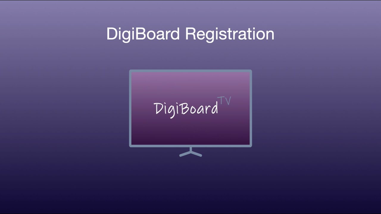 DigiBoard TV Registration - YouTube