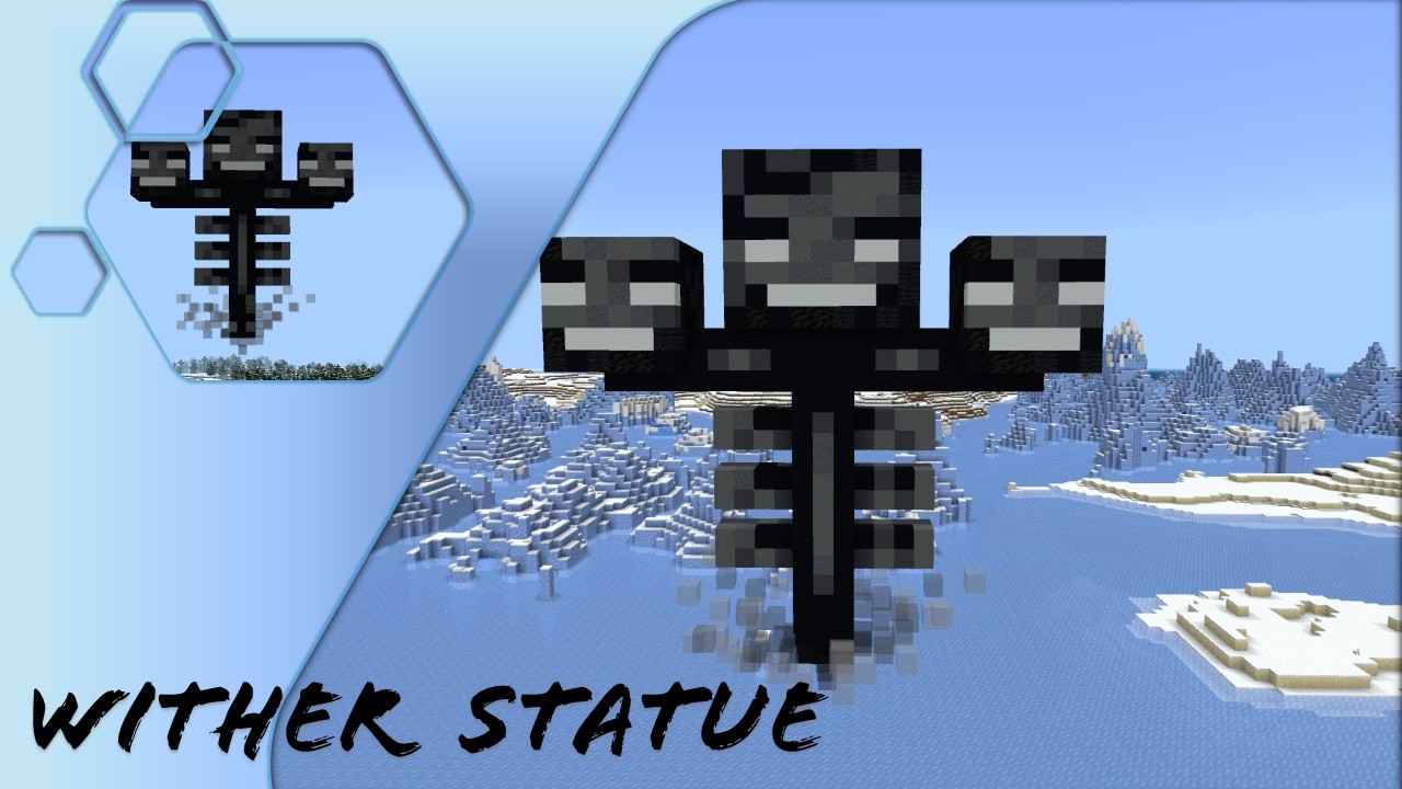 Minecraft: How to Build a Wither Statue - YouTube