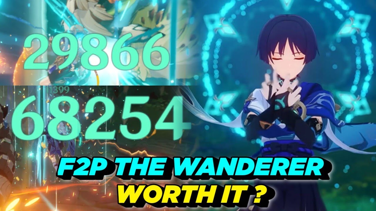 F2P Wanderer 4★ Weapon C0 Wanderer Quick Damage Showcase | Genshin ...