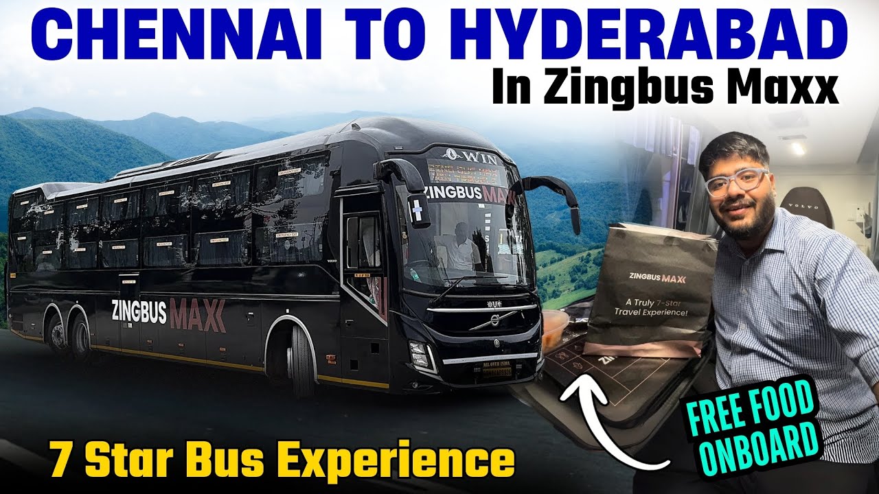Volvo Sleeper Bus with Onboard Catering I CHENNAI to HYDERABAD in ...