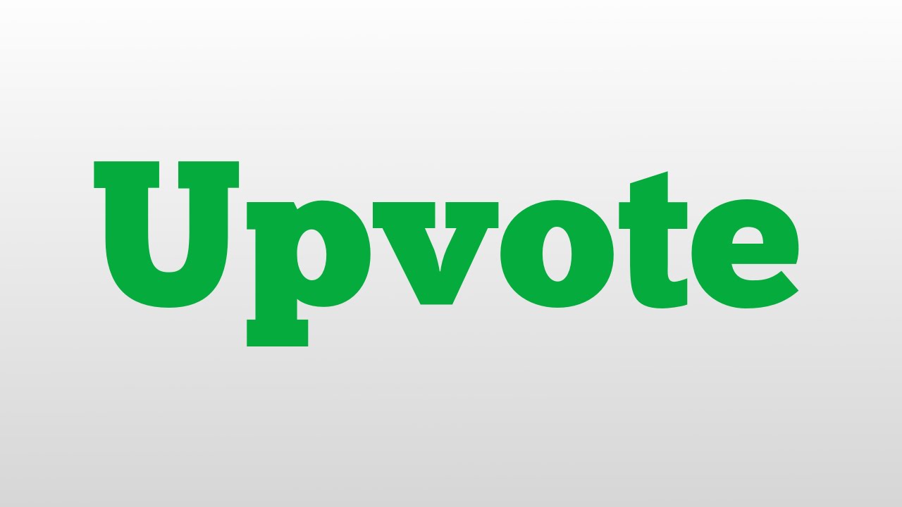Upvote meaning and pronunciation - YouTube