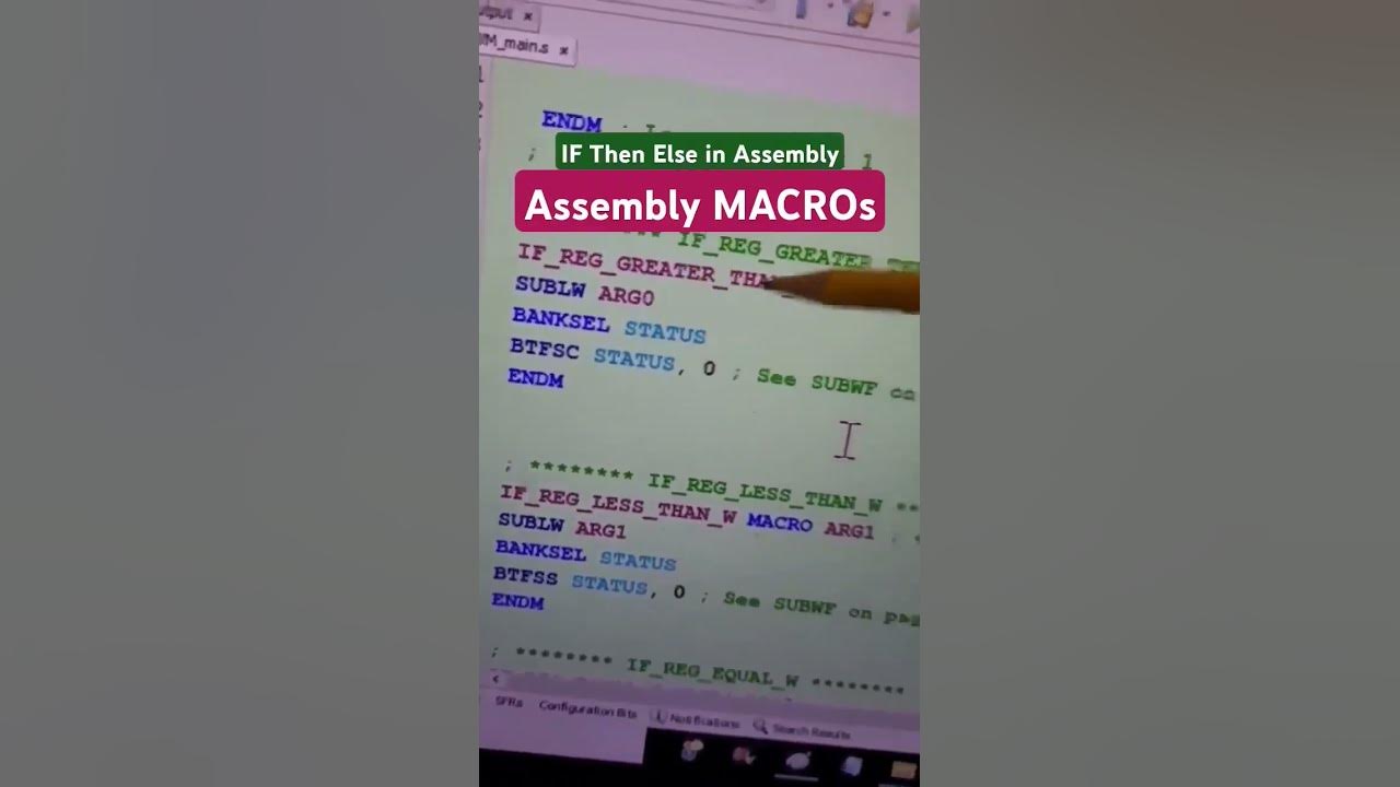Assembly Programming MACROs ... IF Then Else in Assembly language - YouTube
