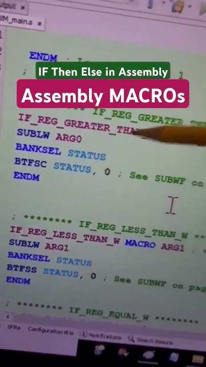 Assembly Programming MACROs ... IF Then Else in Assembly language - YouTube