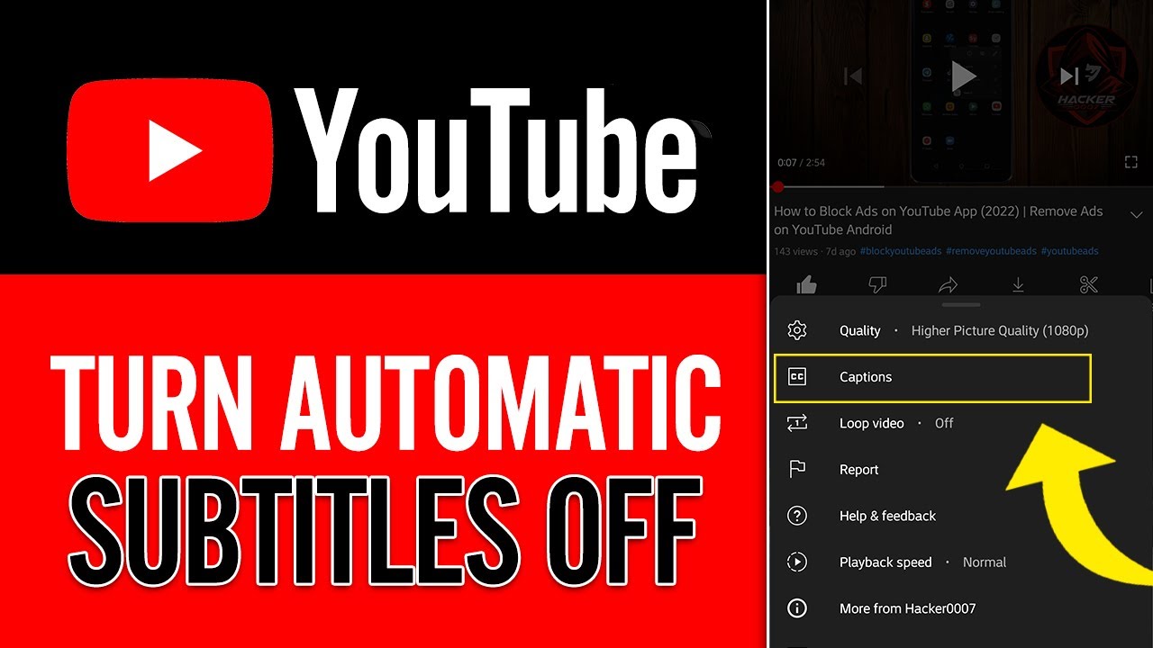 How To Turn OFF Automatic Subtitles In YouTube 2022 Turn Automatic How To Turn OFF Automatic Subtitles In YouTube 2022 Turn Automatic
