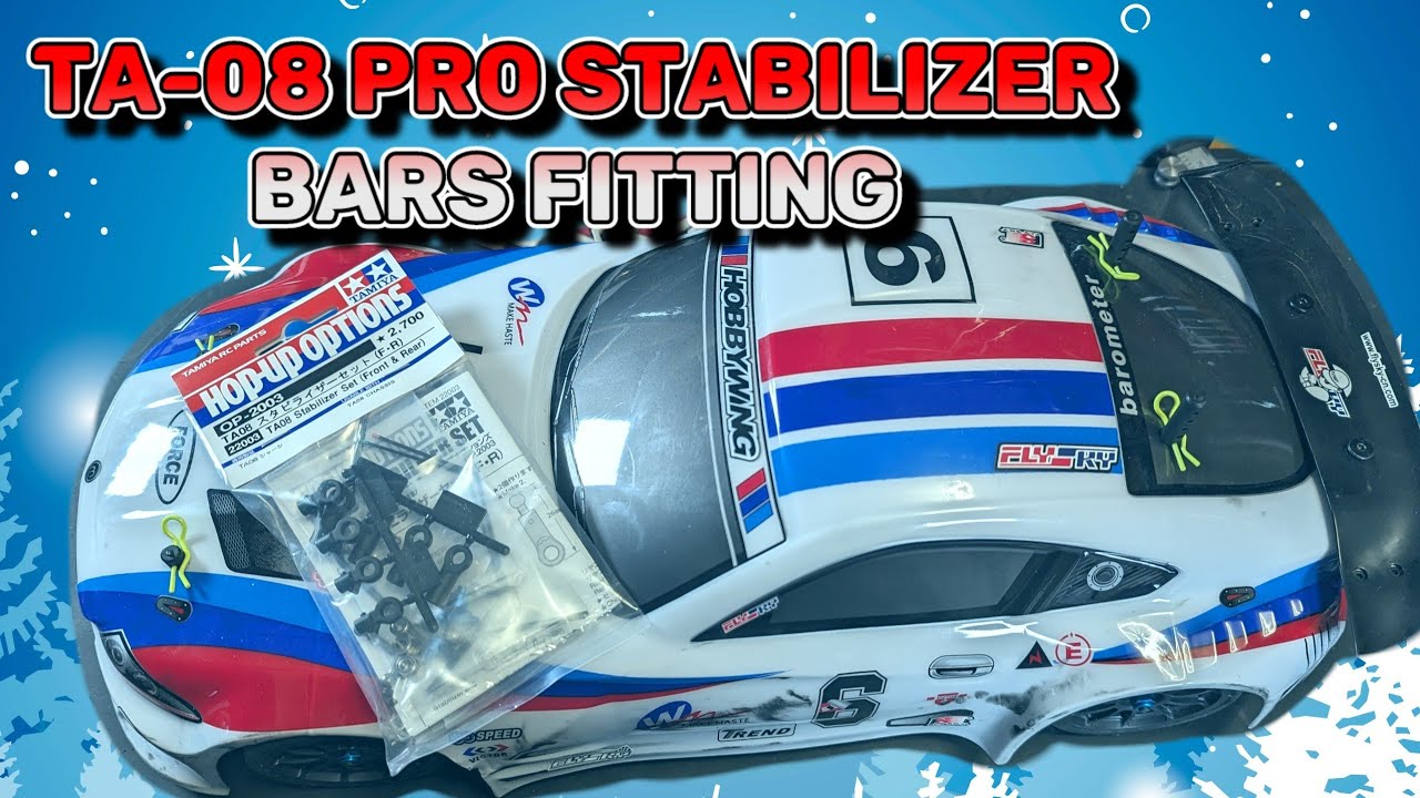 Tamiya TA-08 Stabilizer bars OP-2003 - YouTube