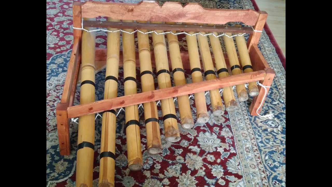 Making a Balinese xylophone (tingklik) from old wind chimes - YouTube