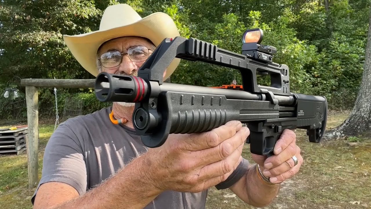 Escort Bullpup Pump action shotgun range review - YouTube