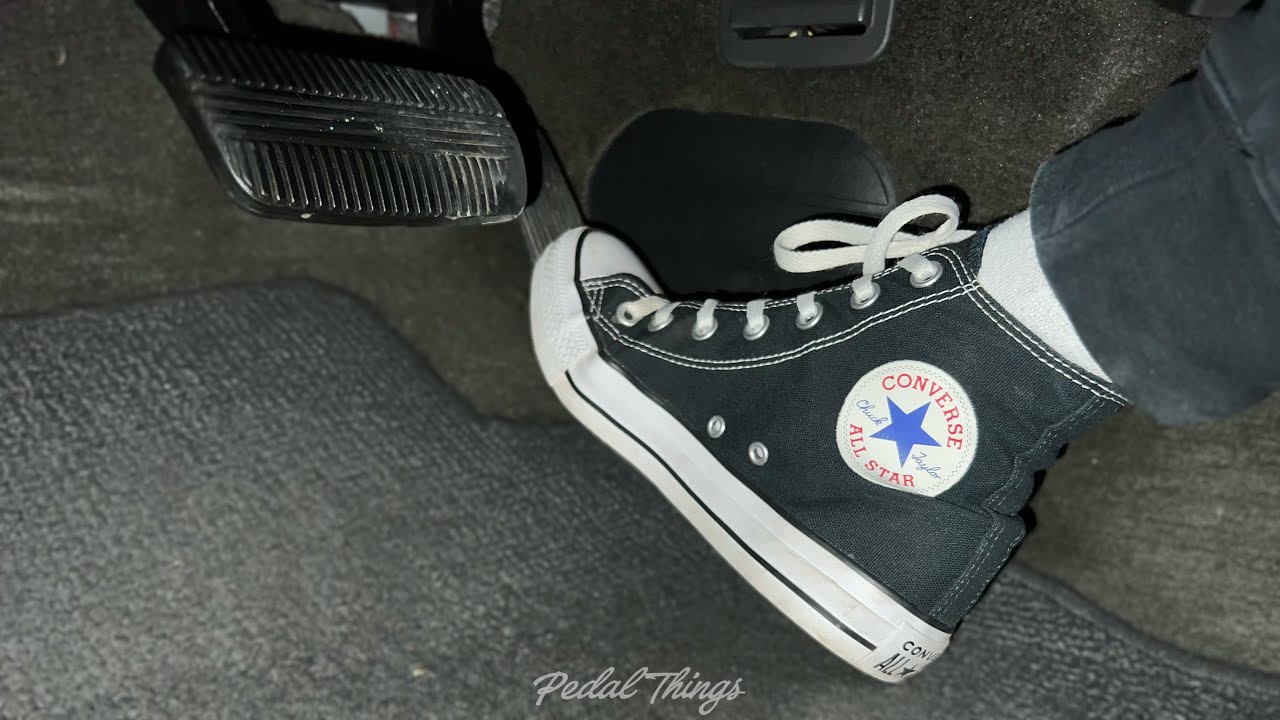 Driving in Black Converse High Tops - YouTube