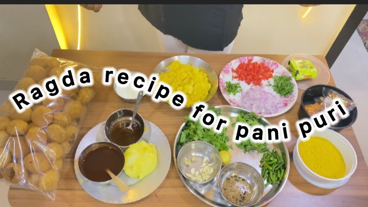 Ragda recipe for pani puri dahi puri ragda puri/ how to make ragda at ...