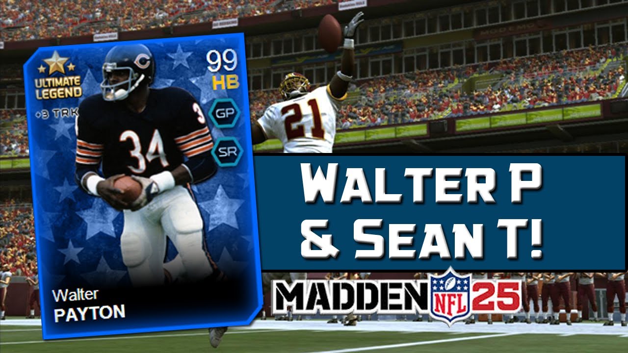 MUT 25 INSANE Ultimate Legends! | Madden 25 Ultimate Team Walter Payton ...