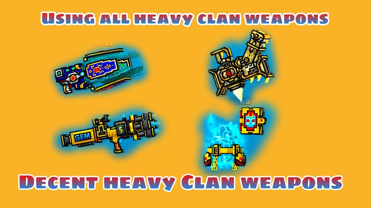 Using all of the Heavy Clan weapons 2022 | Pixel Gun 3d - YouTube
