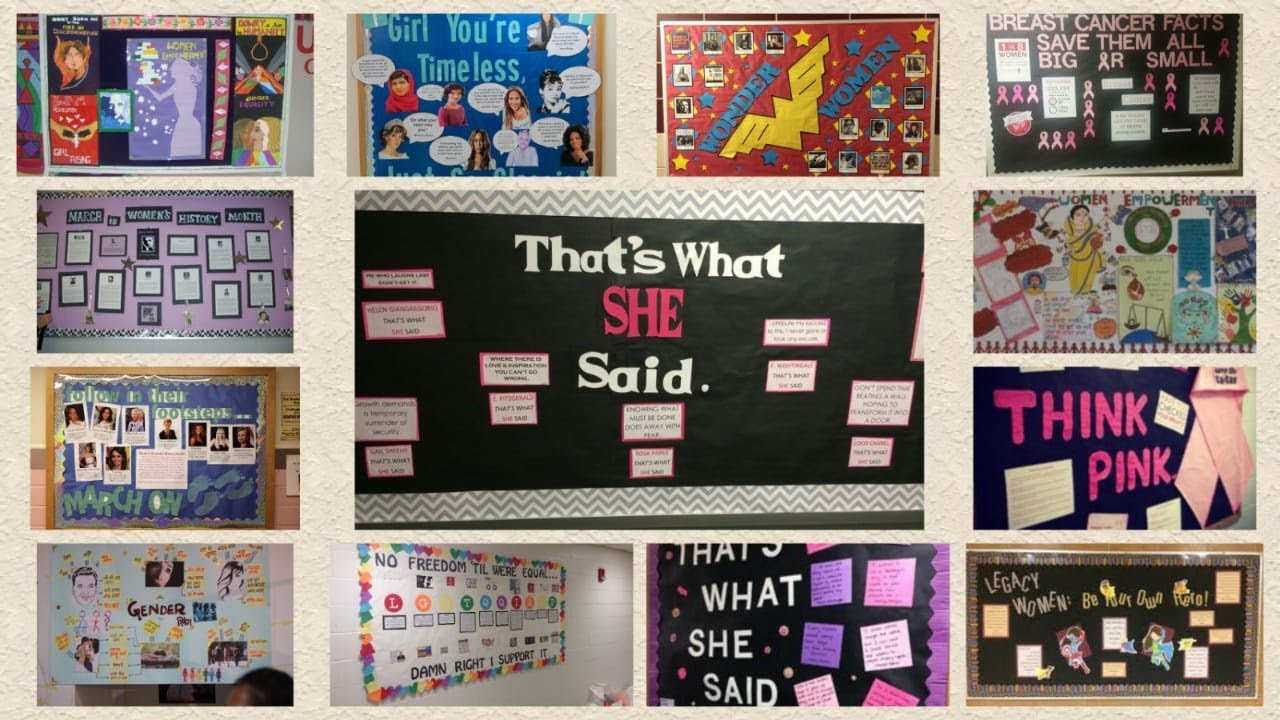 Women day display board ideas || women day notice board ideas for ...