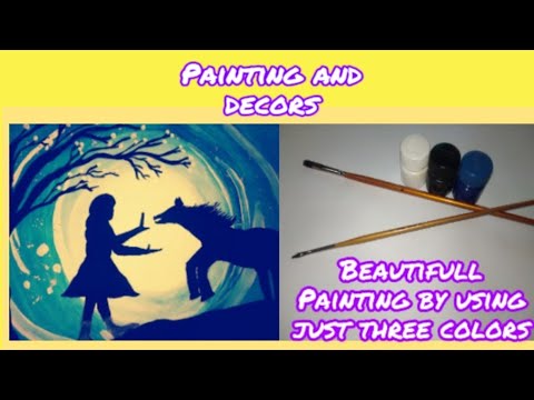Beautifull Painting by using just three colors /Painting And Decors ...