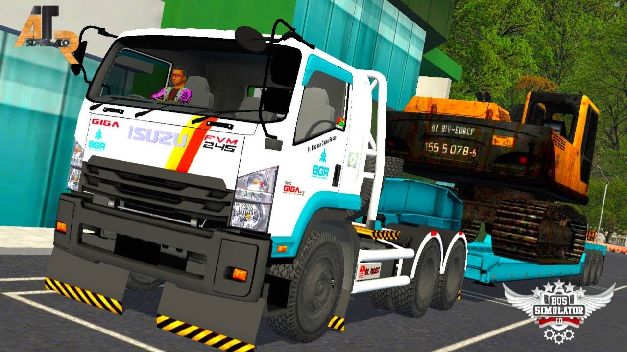 BUSSID || Truck Tronton Isuzu Giga Trailer || By Rio Project - YouTube