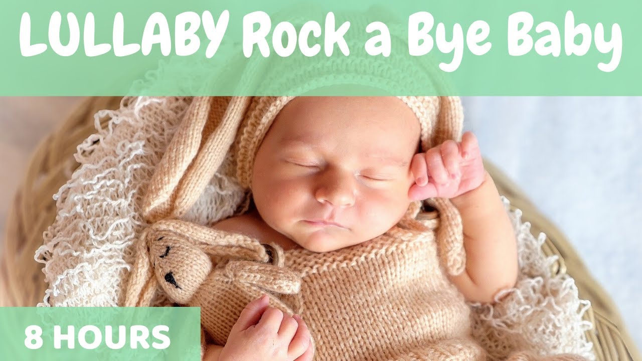 🎧💤🌛 8 HOURS 🌛♫ LULLABY Rock a Bye Baby 🎧 Baby Music to Put Babies to ...
