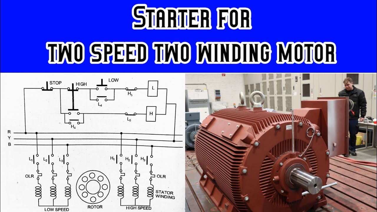 Starter for Two speed Two winding motor in tamil - YouTube