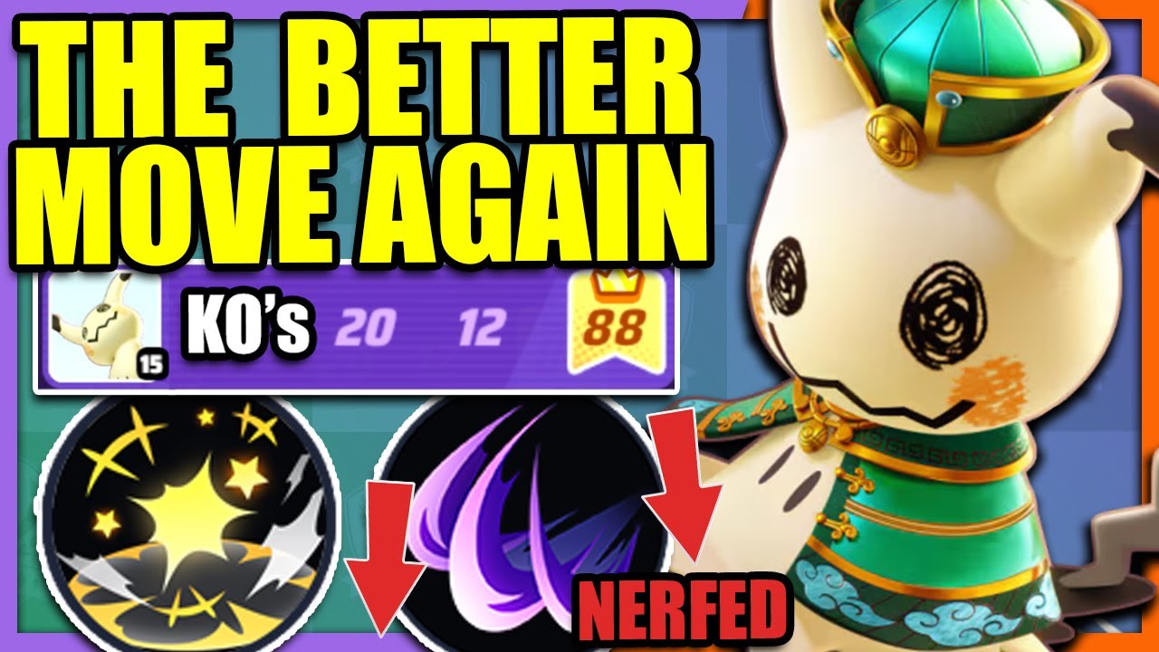 SHADOW CLAW NERFED back to PLAY ROUGH on MIMIKYU | Pokemon Unite - YouTube