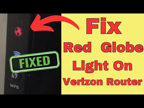How to Fix Verizon Router Red Globe light Issue | No Internet on ...