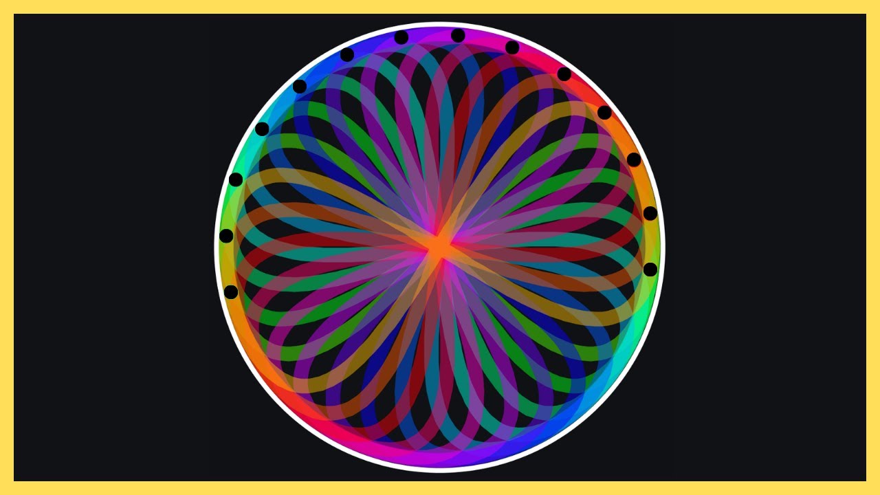 This Infinity Pattern Pendulum Waves Is Very Colorful | Mixolydian Mode | Polyrhythms - YouTube