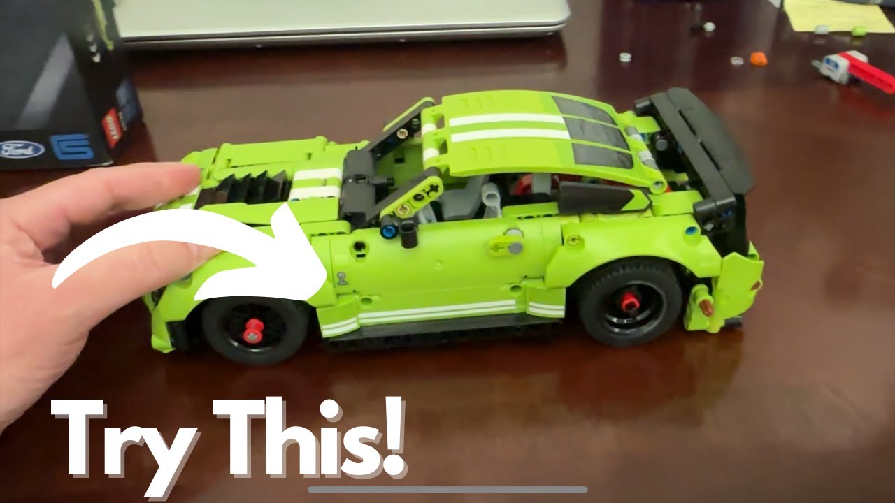 LEGO Technic Ford Mustang Shelby GT500 Building Set Pull Back Drag Race ...
