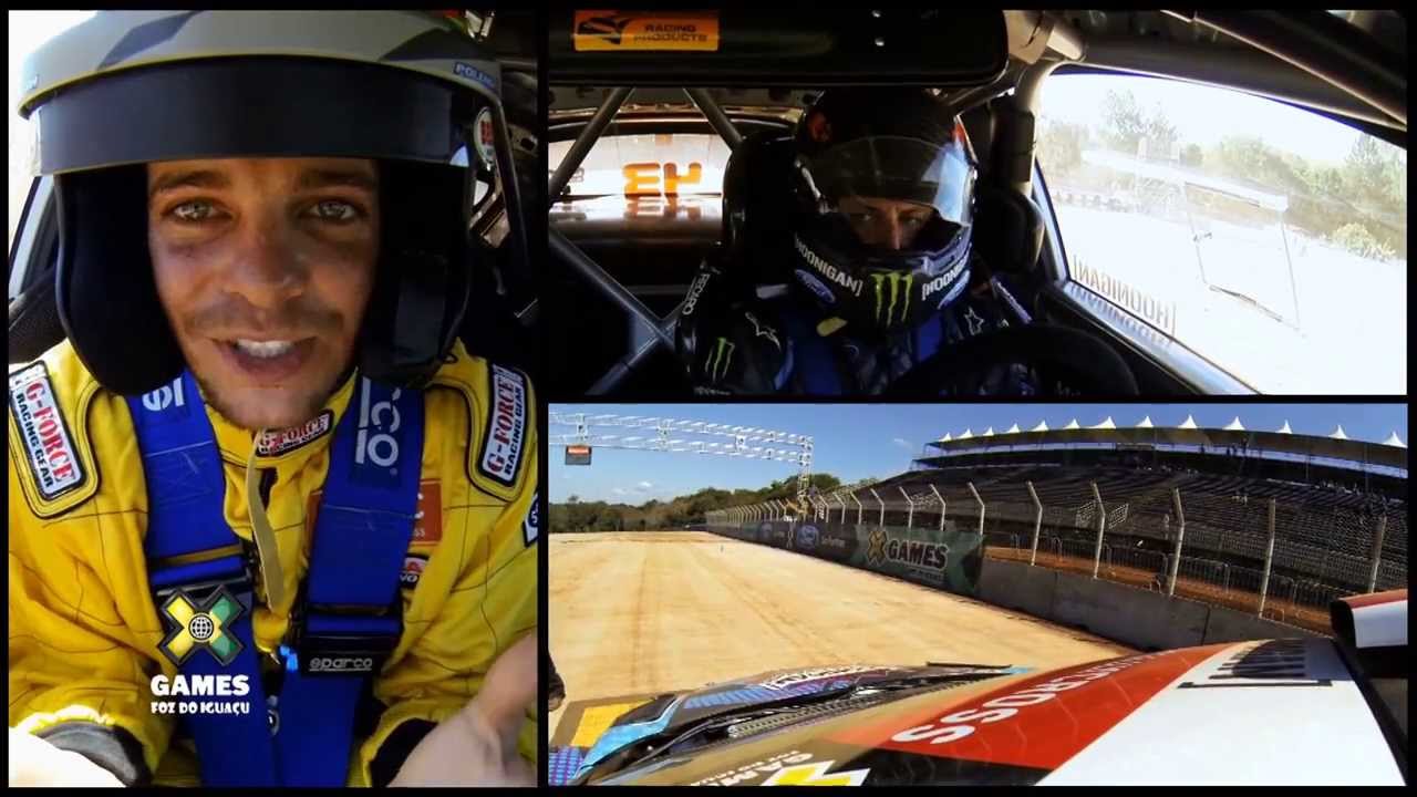 GoPro: Ken Block and Ryan Sheckler RallyCross Course Preview - Summer X ...