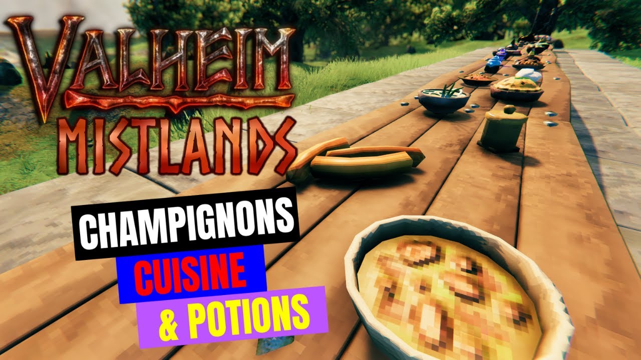 [Valheim] Cuisine Potions et Champignons - Les nouvelles recettes des ...
