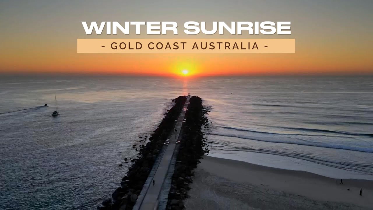 Winter Sunrise at The Spit - Gold Coast Australia - YouTube