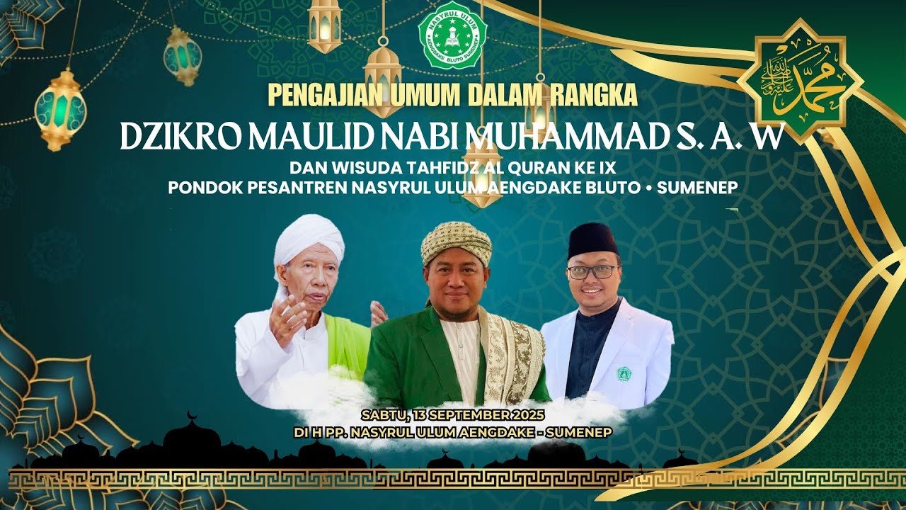 🔴 LIVE 4K | MAULID NABI MUHAMMAD SAW DAN WISUDA TAHFIDZ AL QURAN KE IX ...