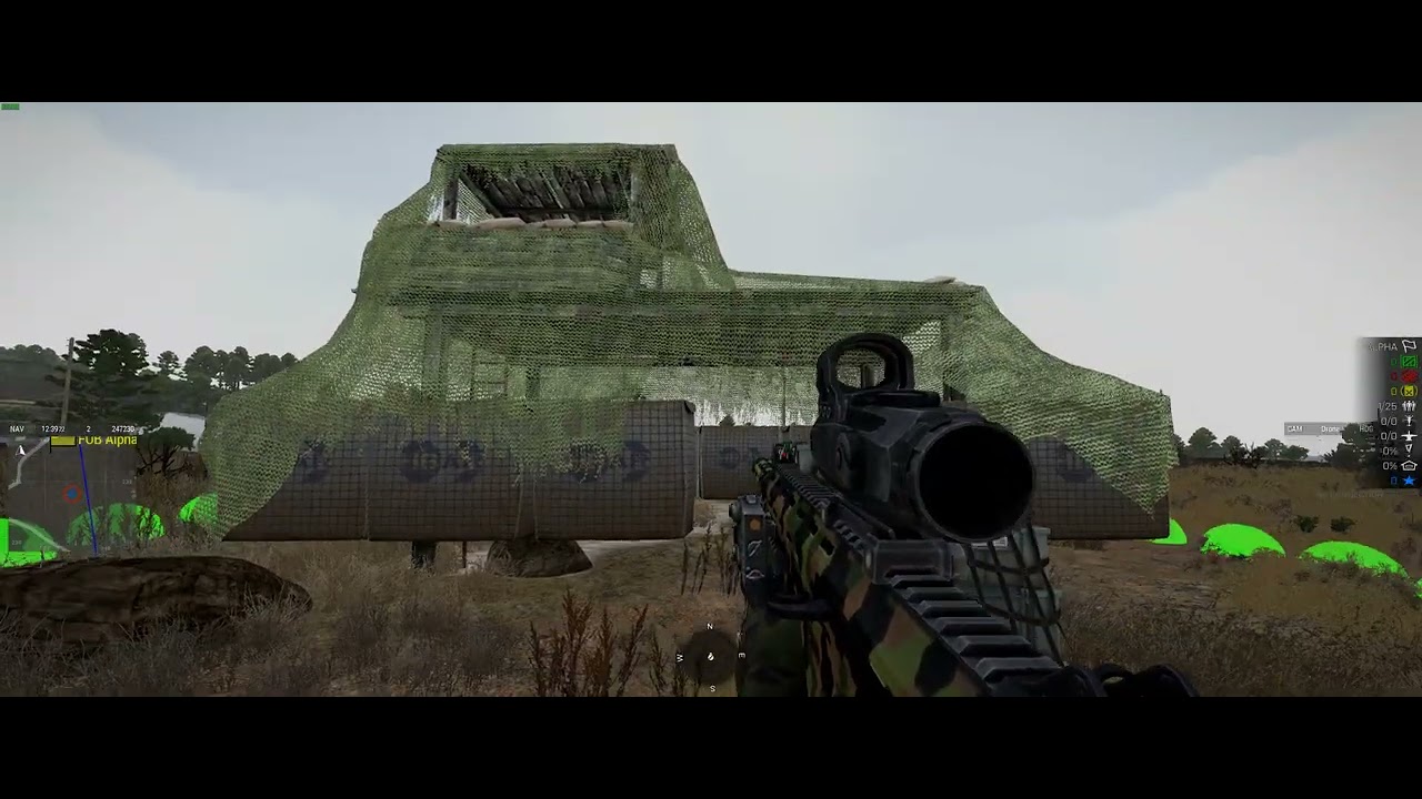 ArmA 3 - Liberation (First FOB and a bit of action) - YouTube