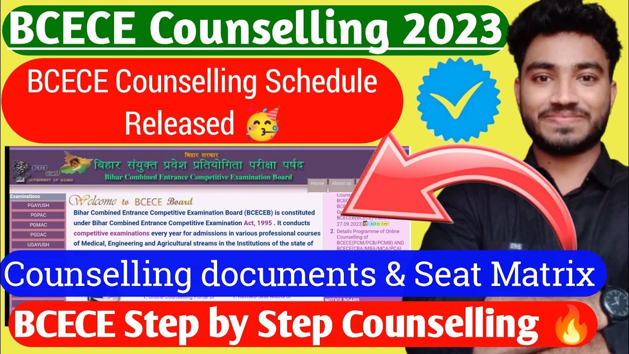 BCECE Counselling🔥•Counselling Schedule Released 🥳•Counselling ...