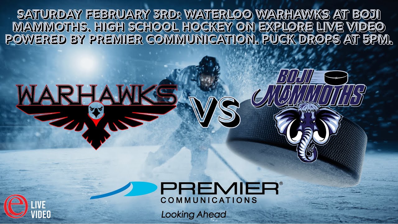 2/3/24: Waterloo Warhawks at Boji Mammoths Hockey Powered By Premier ...