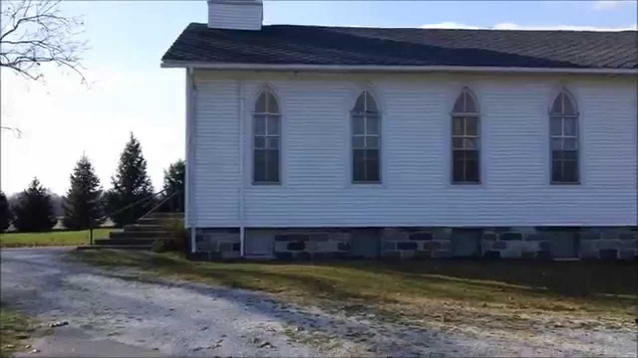Old Church in Miami County Indiana built in 1837 - YouTube