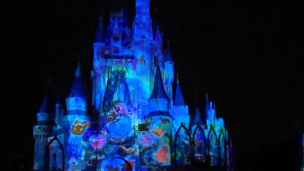 Celebrate the Magic castle projection show in Magic Kingdom, Walt ...