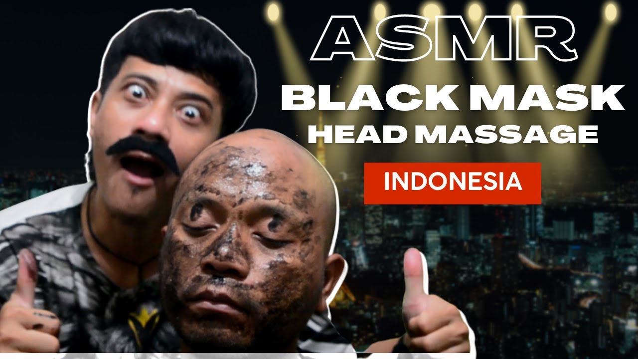 💈 ASMR FACE BLACK MASK - HEAD MASSAGE || RELAXATION - YouTube
