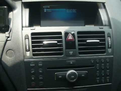 Mercedes W204 6" HD Monitor with Multimedia Integration System - YouTube
