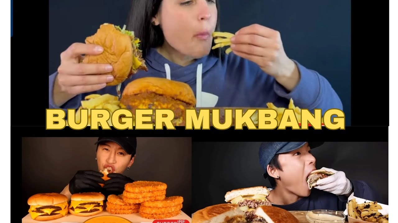 EATING *BURGER MUKBANG* || ASMR COMPILATION NEW VIDEO 2023 || BEST ...