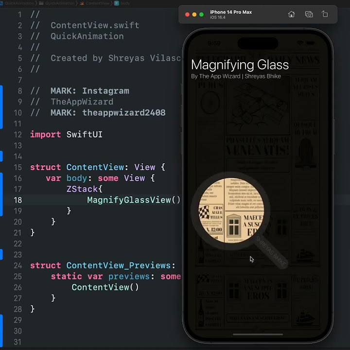 MAGNIFY GLASS UI BY REACT || #shorts - YouTube